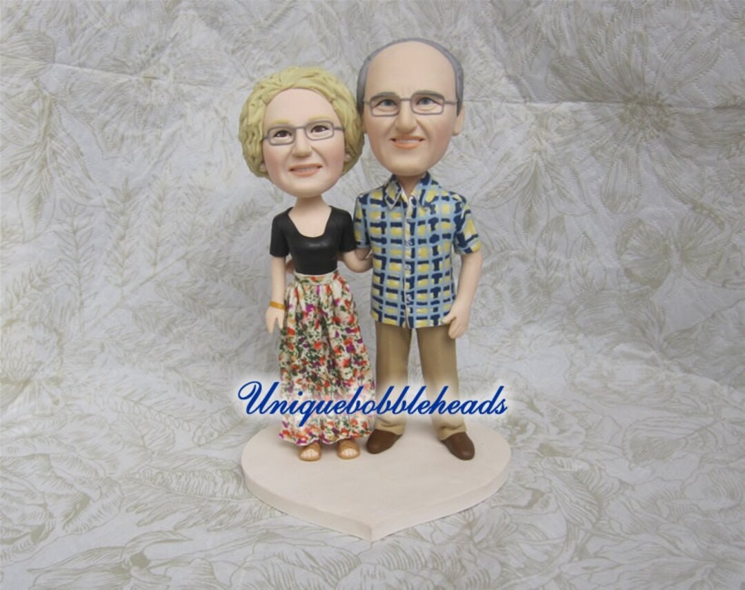 50' Anniversary Wedding Cake Topper Parent Gift, 10' 20' 30' 40' 60' 70 ...