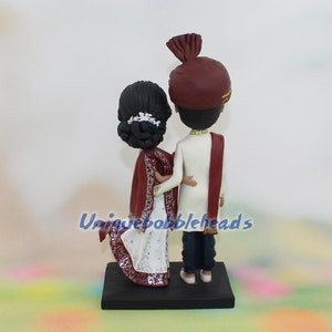 Custom Indian Wedding Cake Topper for Wedding Bobbleheads Indian ...