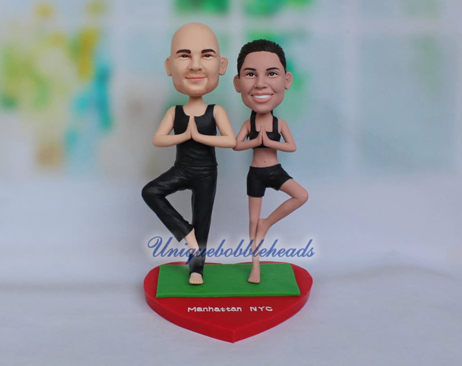 Yoga wedding cake topper for wedding custom cake topper | Etsy