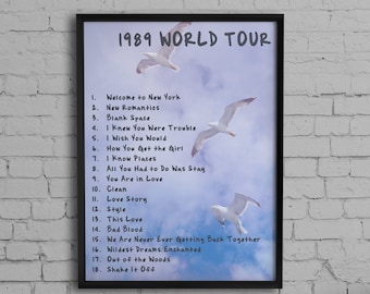 1989 Tour Poster | Etsy