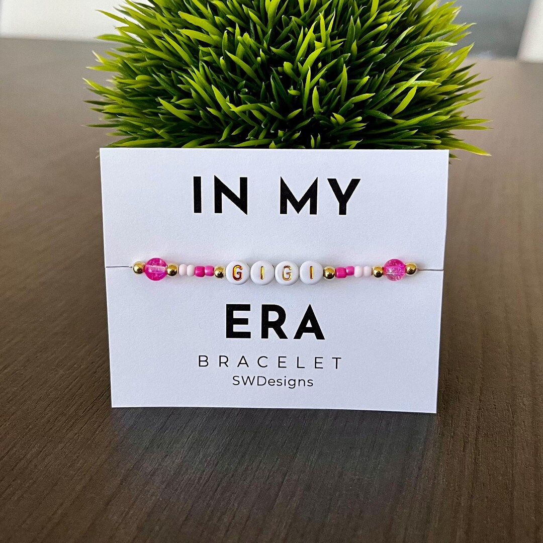 In My Nonna/gigi/nanny/mimi Era Bracelet, Friendship Bracelet, New Grandmother Gift, Best Nanny ...