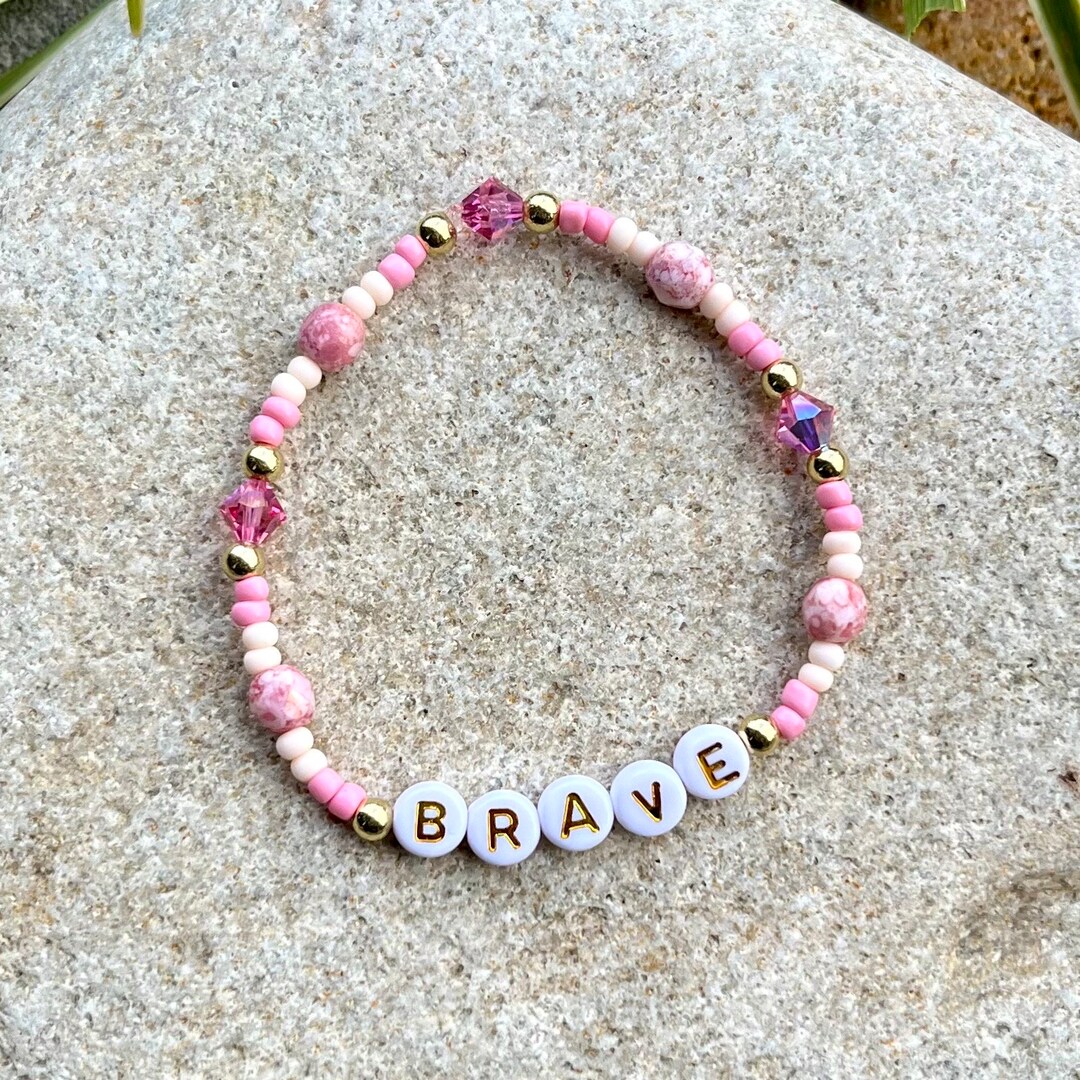 Handmade "brave" Era Beaded Friendship Bracelet - Etsy
