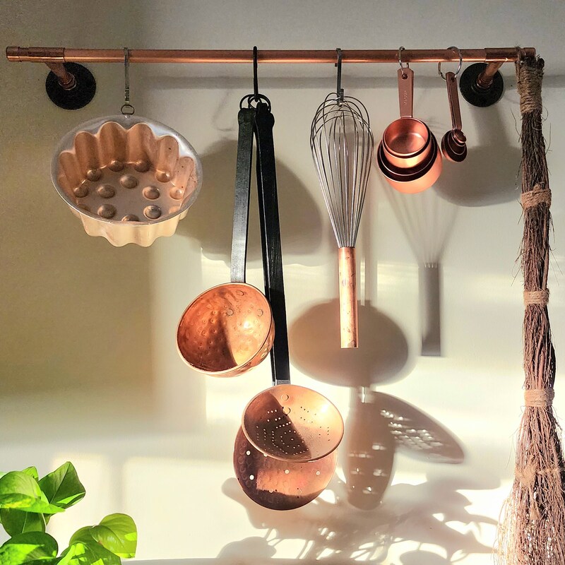 Copper Pan Rail - Etsy