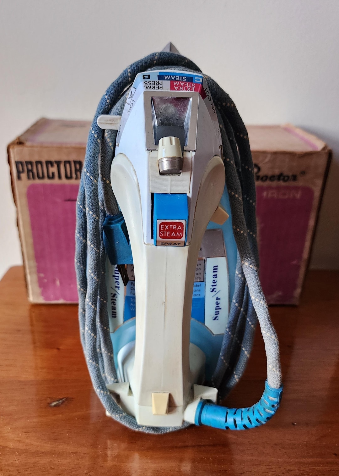 Vintage Mary Proctor Iron, Proctor-silex "super-steam" Clothing Iron - Etsy