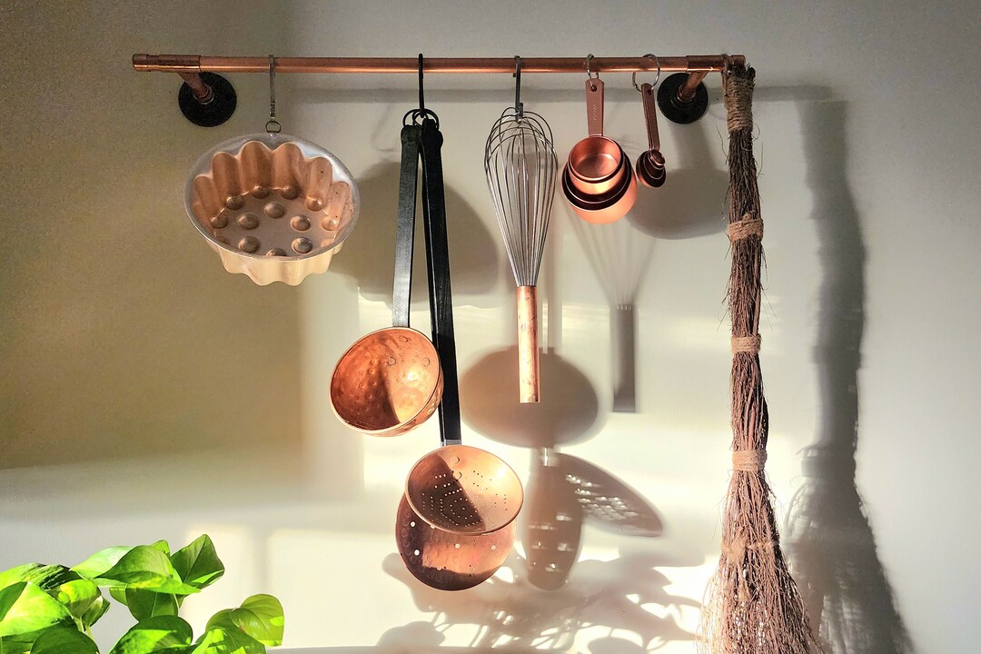 Copper Pot Rack, Pot Rack, Pot Holder, Copper Towel Rack, Copper ...