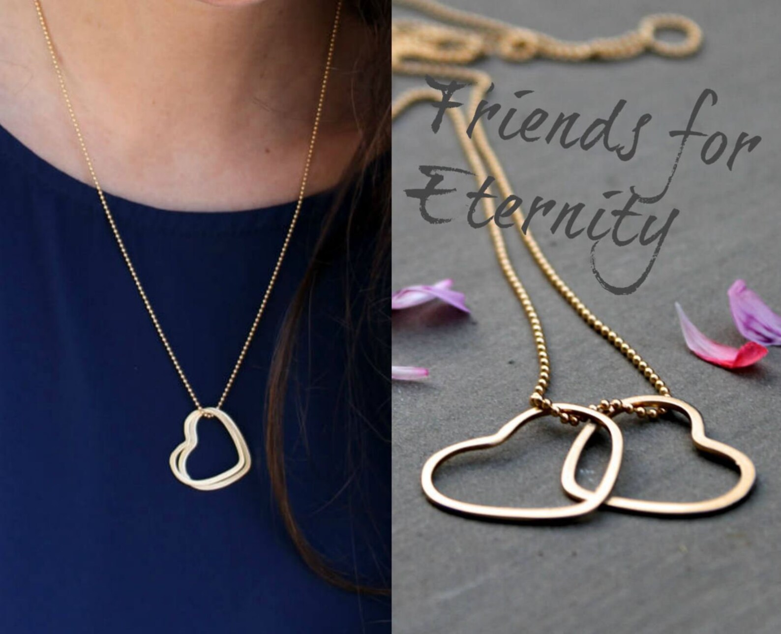 Friendship Necklace for 2 Best Friend Necklace for 2 - Etsy