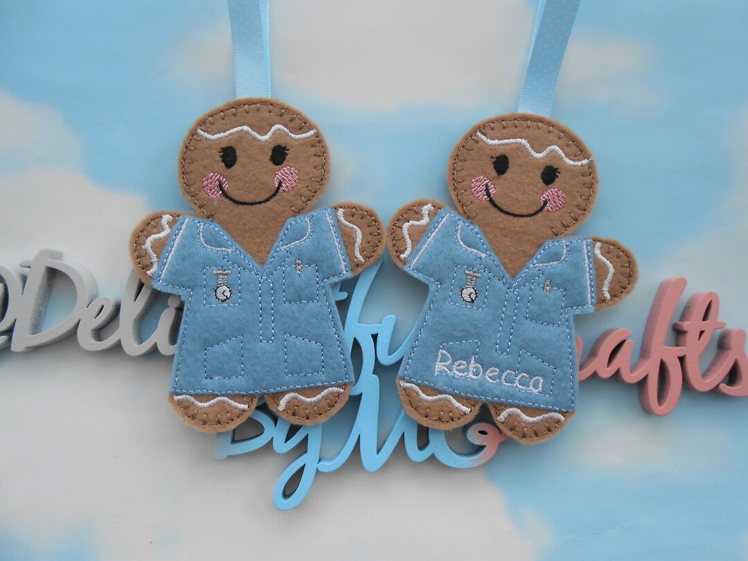 Mental Health Nurse Gift for Nurse, Personalized Gingerbread Nurse Gift ...