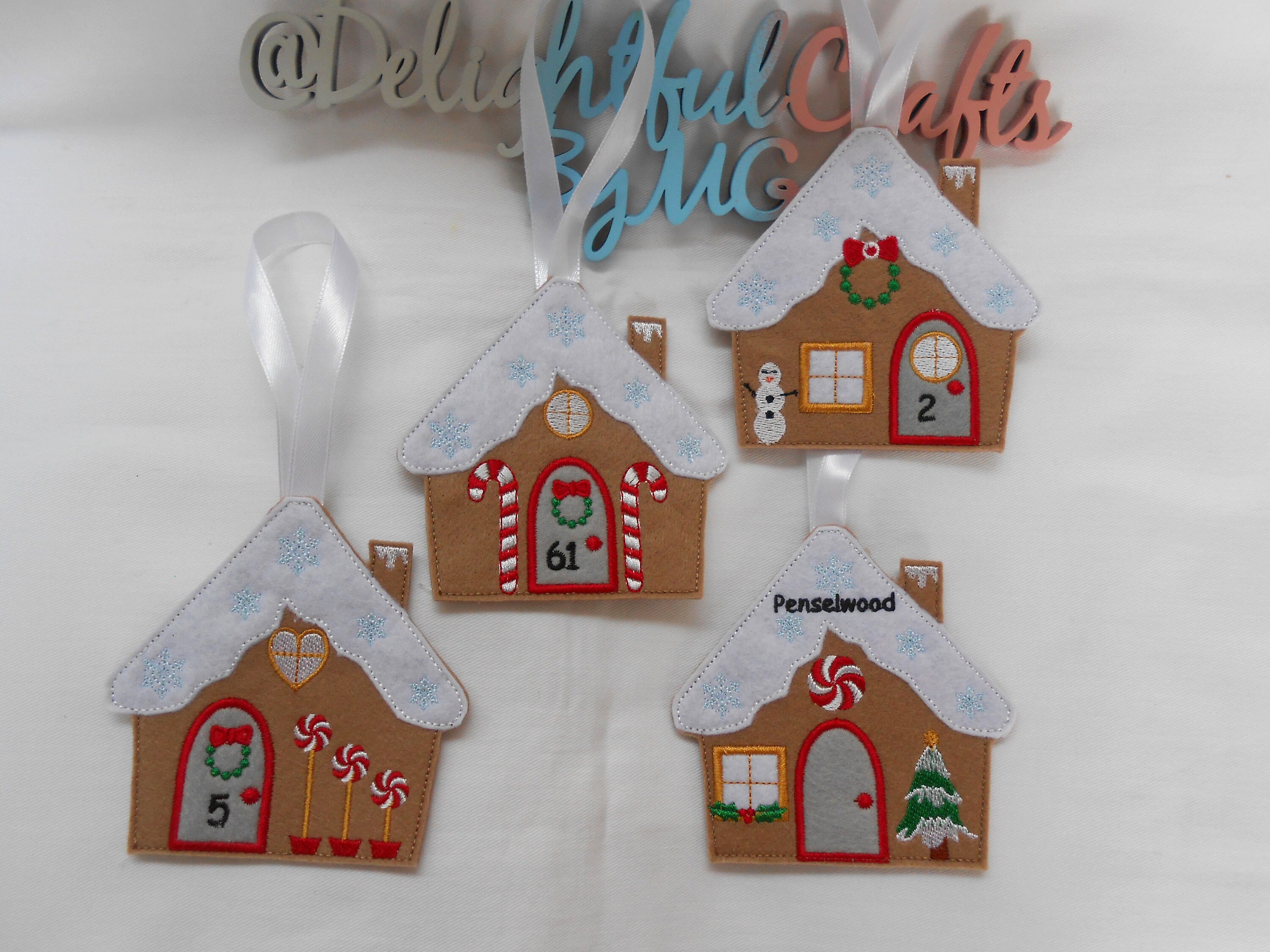 Gingerbread House With Name Number House Decorations House - Etsy UK
