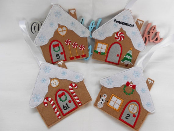 Gingerbread House With Name Number House Decorations House - Etsy UK