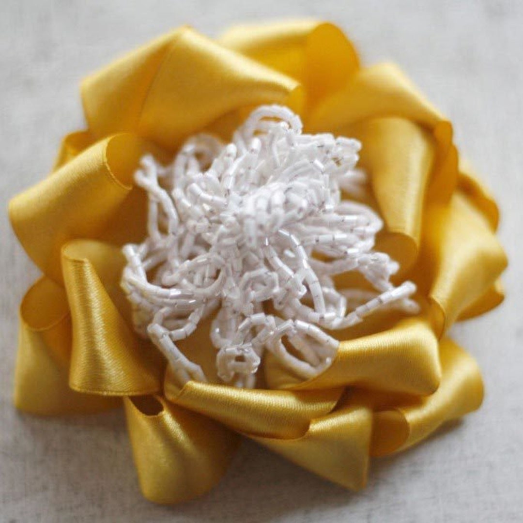 Ribbon Flower Tutorial - Carmina Blooms Hair Bow - Fabric Flower ...