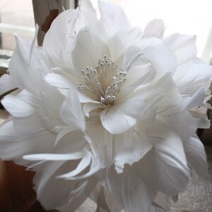 Feather Flower Tutorial, How to Make Feather Flower, Feather Flower ...