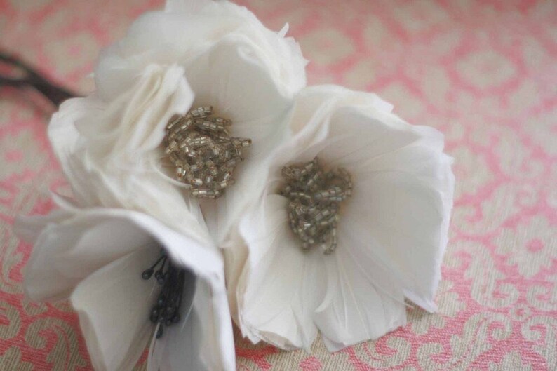 Feather POPPIES Flower Tutorial, How to Make Feather Flowers, Flower ...