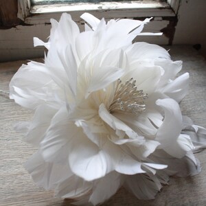 Feather Flower Tutorial, How to Make Feather Flower, Feather Flower ...