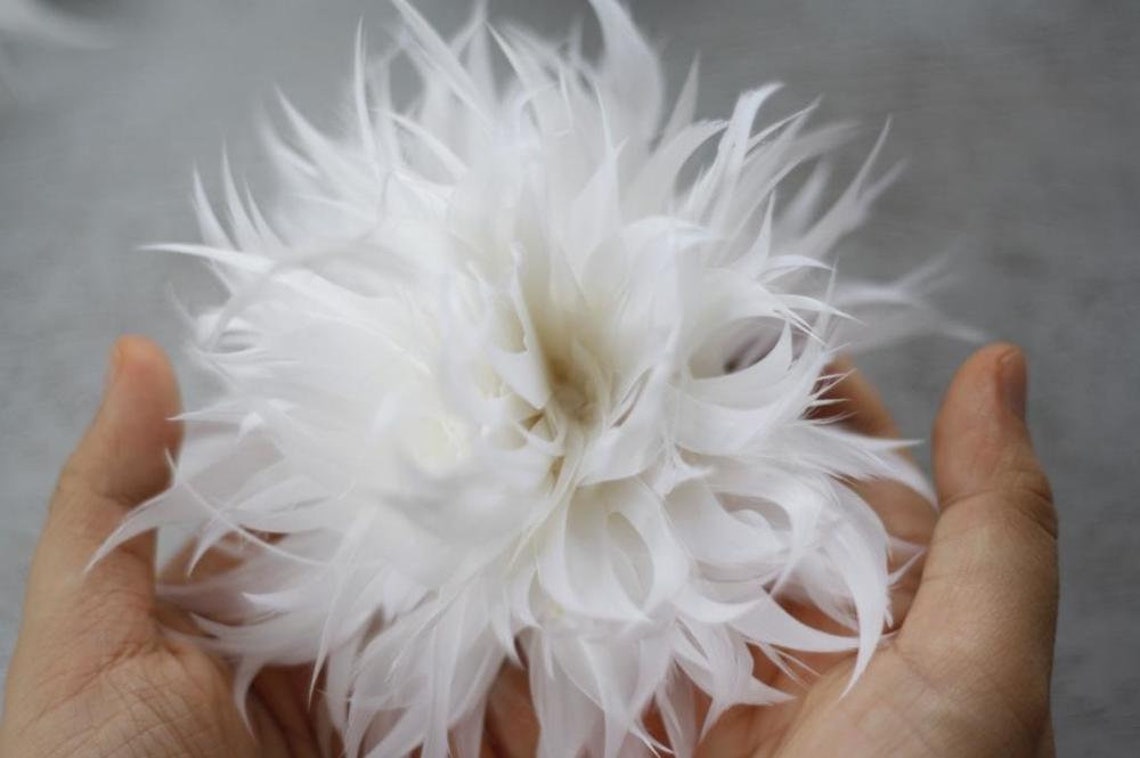 Feather Carnation & Mum Flower Tutorial, How to Make Feather Flowers ...