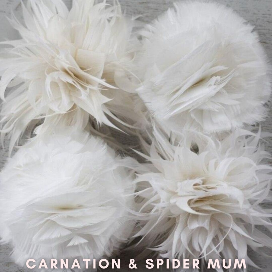 Feather Flower Turorials, 7 Flowers, How to Make Feather Flowers, Hair ...