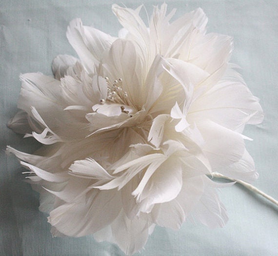 Feather Flower Tutorial How to Make Feather Flower Feather | Etsy