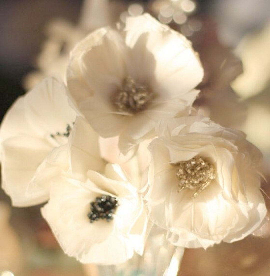 Feather POPPIES Flower Tutorial, How to Make Feather Flowers, Flower ...