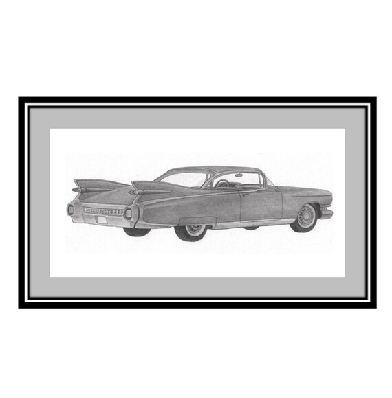 59 Cadillac Drawing 1959 Cadillac Fact Sheet Over Drive Magazine