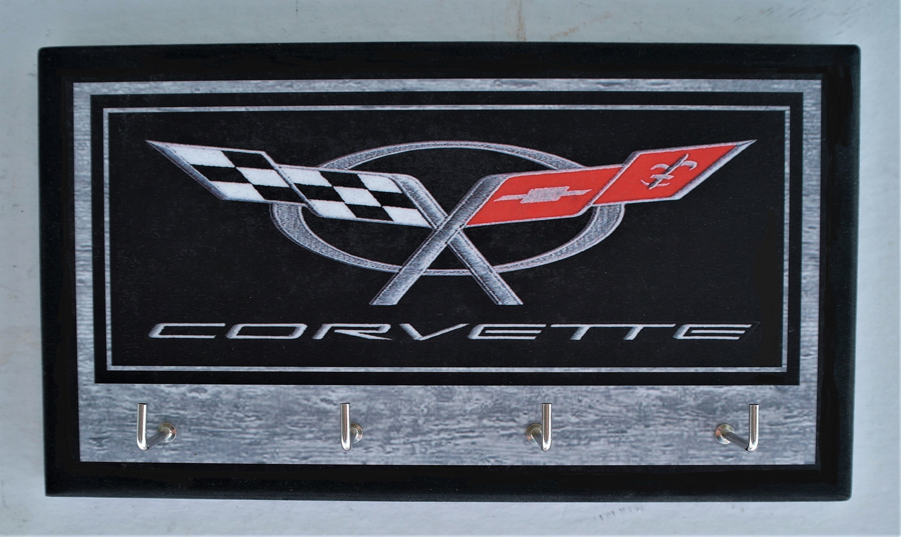 5 X 9 Inches Corvette Key Rack, Corvette Key Holder, - Etsy Canada