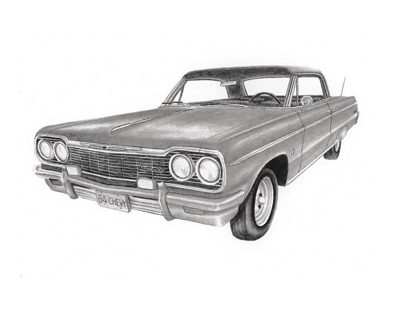 64 Impala Drawing