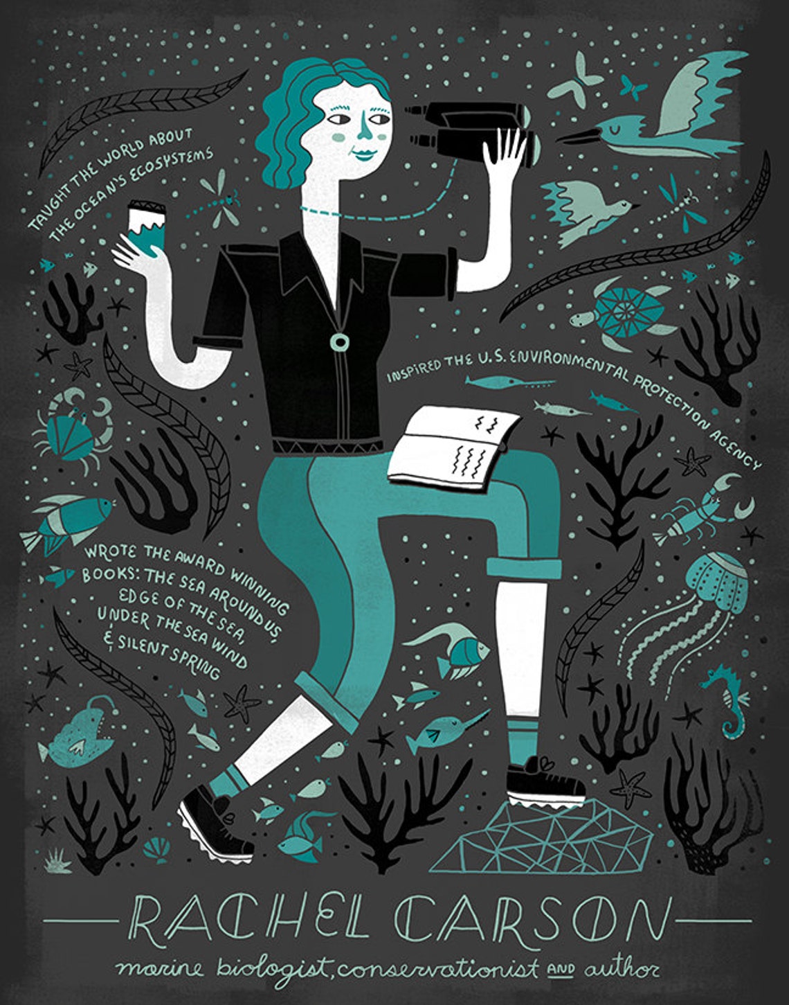 Women in Science: Rachel Carson - Etsy