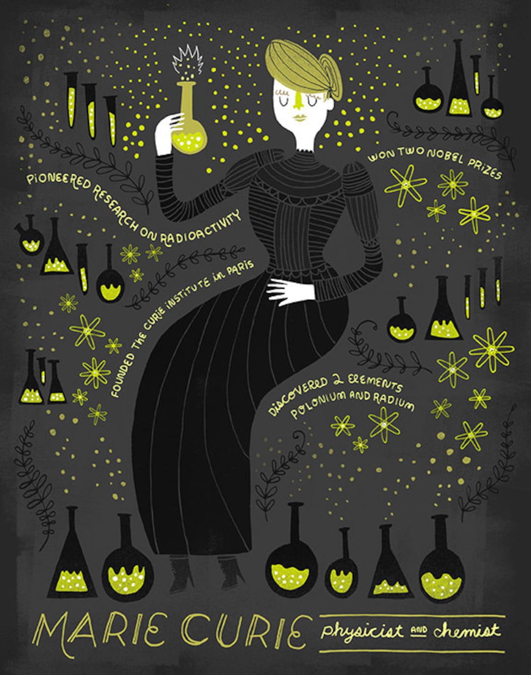 Women in Science: Marie Curie - Etsy