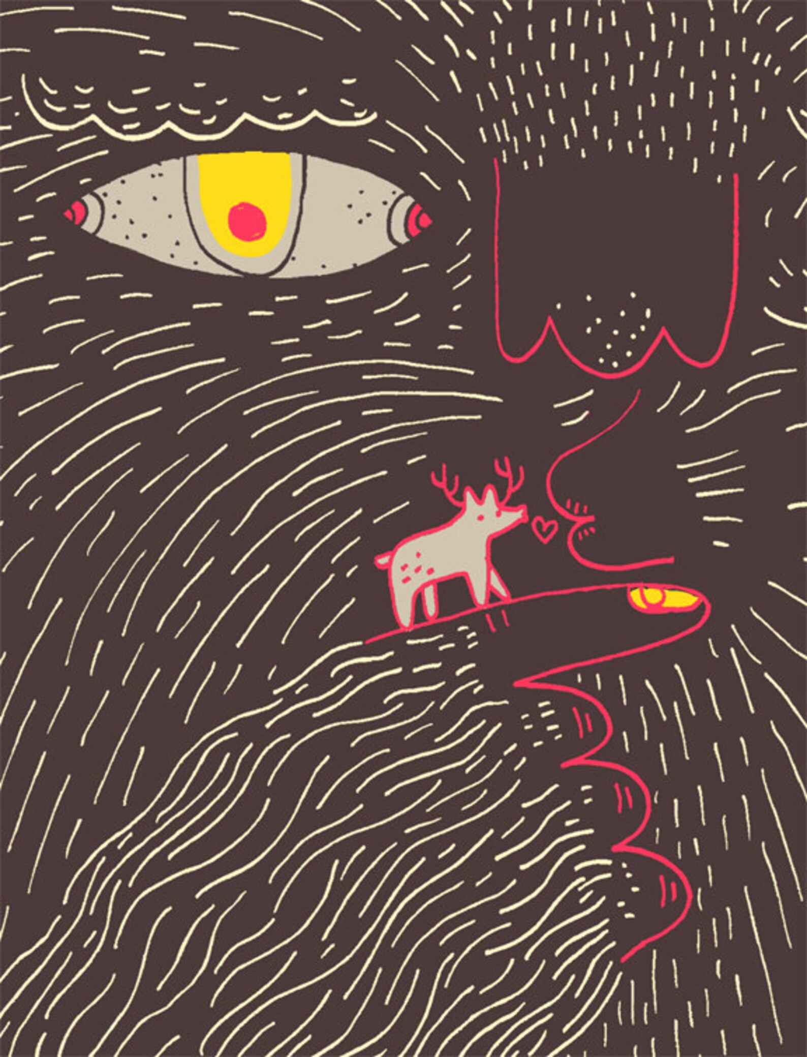 Yeti Love Art Print - Etsy