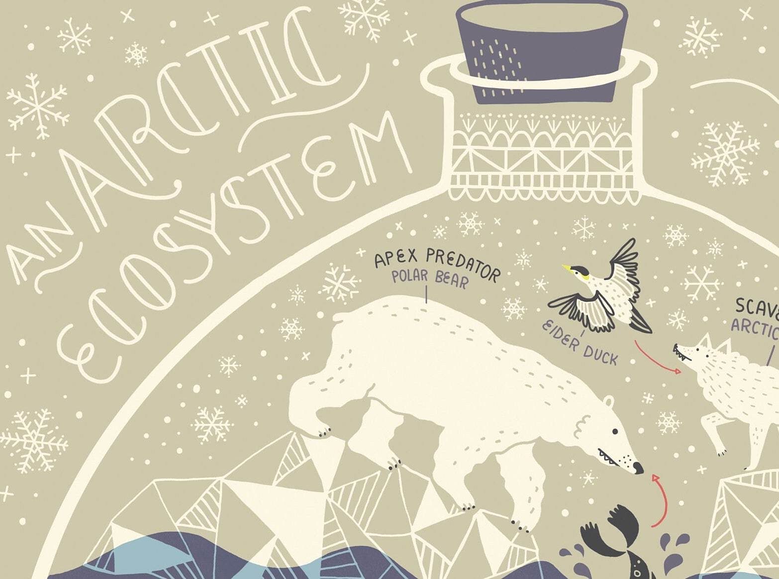 An Arctic Ecosystem: Terrarium Art Print - Etsy