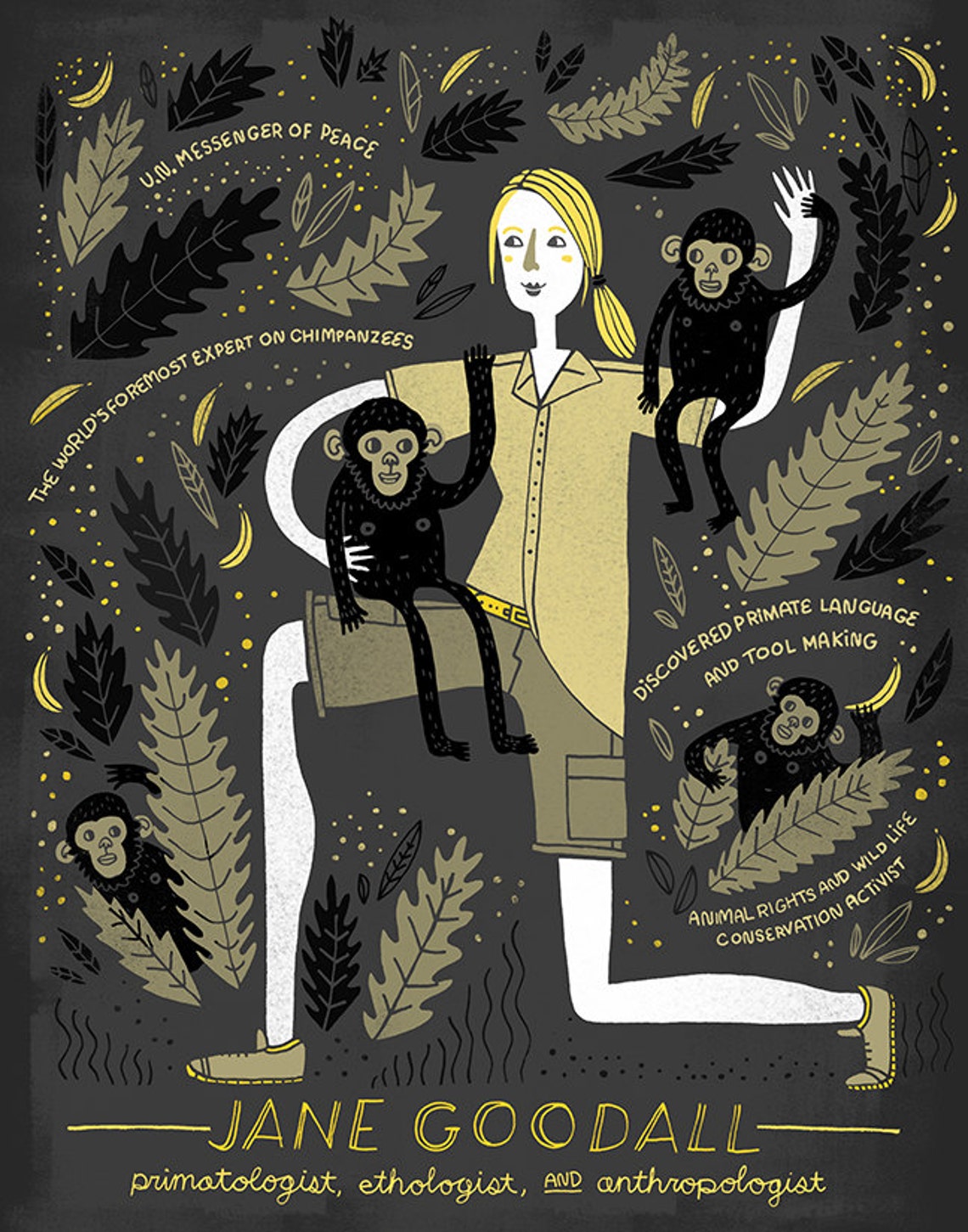 Women in Science: Jane Goodall - Etsy