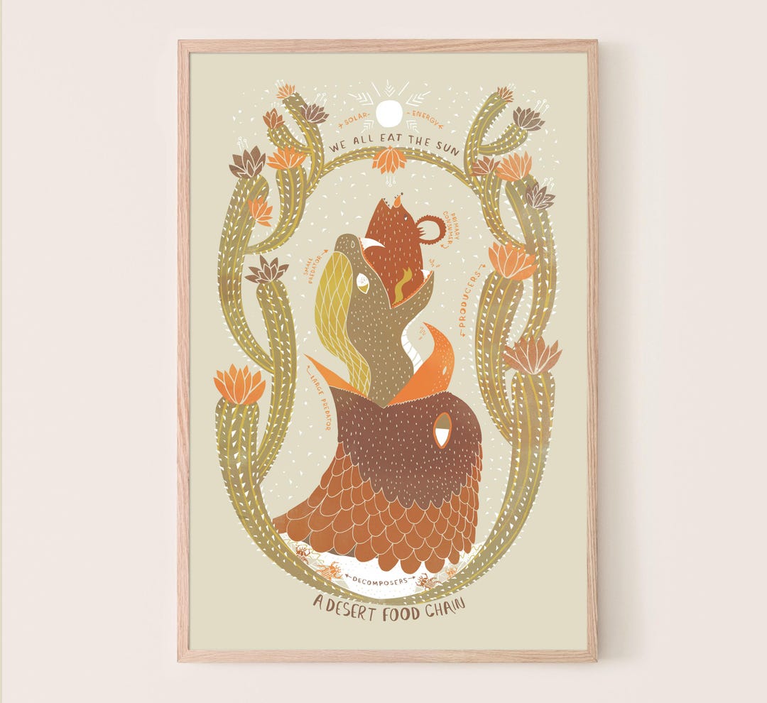 Food Chain Desert Poster - Etsy