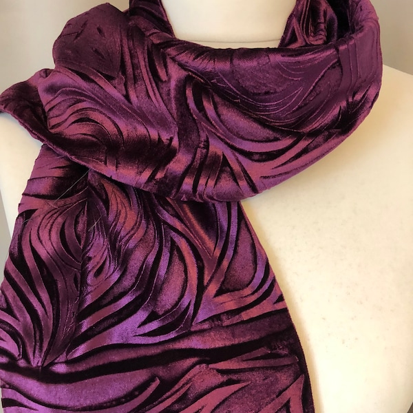 Plum Scarf - Etsy