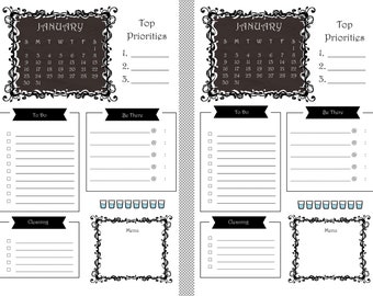 Retro Daily Planner - Etsy