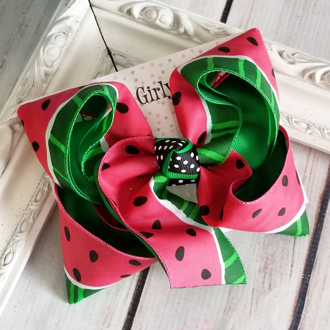 Watermelon Hair Bow-Watermelon Bow-Summer Hair Bow-Watermelon | Etsy