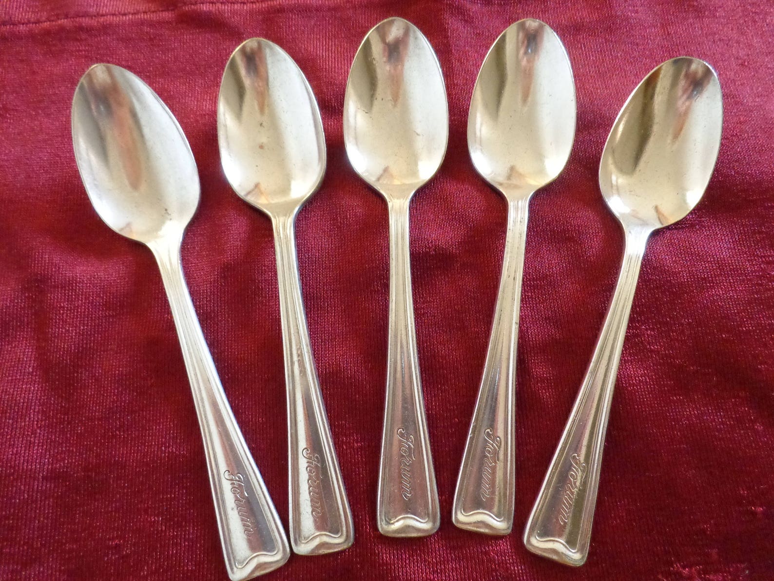 Forum Silver-plated Tea 5 Spoons by International S. Co. XII (#0319) - Etsy