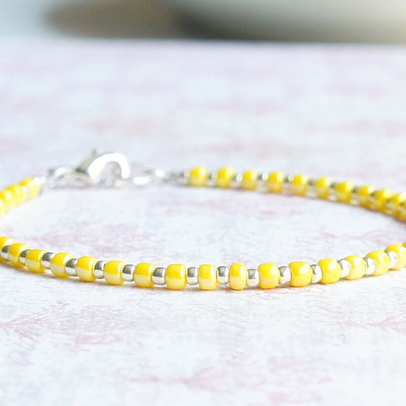 Yellow Bracelet - Etsy