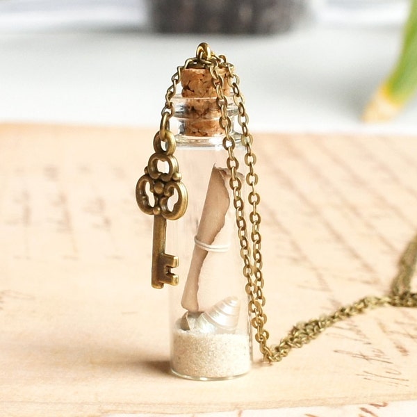 Mini Bottle Necklace - Etsy