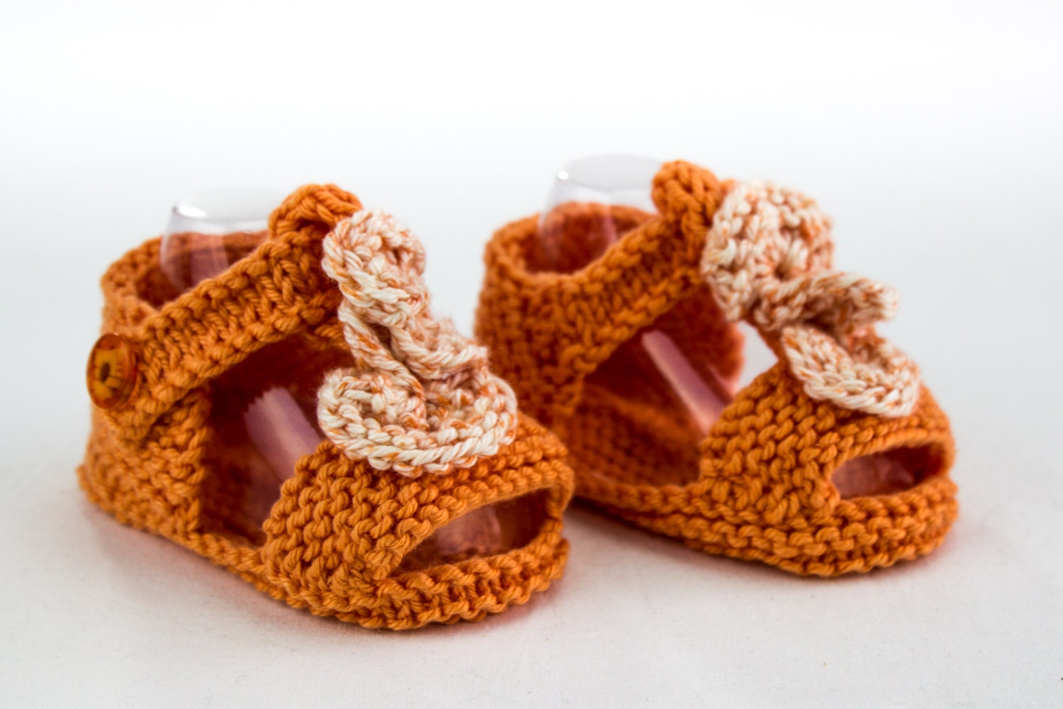 KNITTING PATTERN Baby Girl Sandal Pattern Ruffle Top Sandal - Etsy ...
