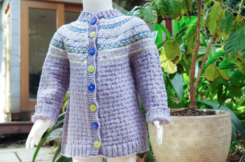 KNITTING PATTERN Boys Fair Isle Cardigan Baby Cardigan | Etsy