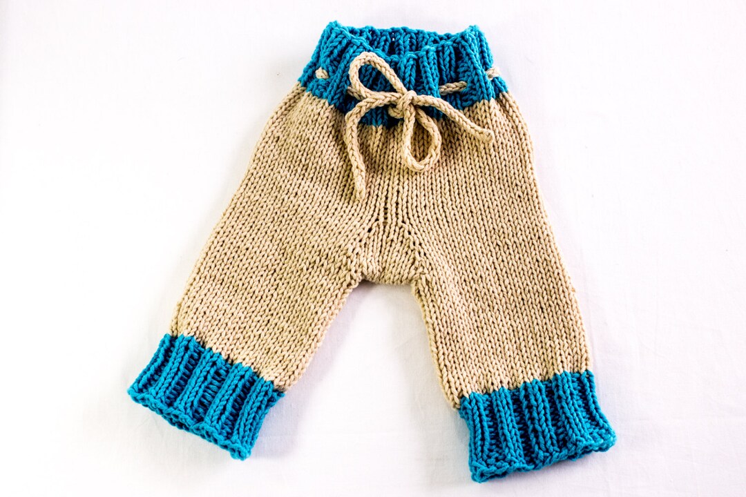 KNITTING PATTERN, Knitted Designer Baby Pants, Baby Shorts , Baby ...