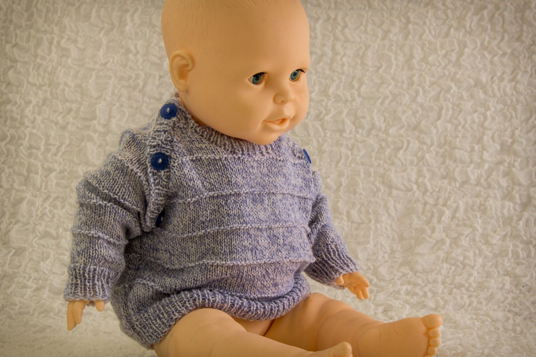 KNITTING PATTERN, PDF, Easy Baby Raglan Sleeve Jumper,raglan Sleeve ...