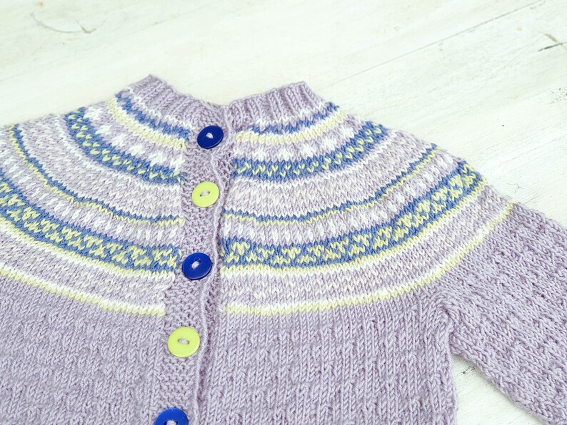 KNITTING PATTERN Boys Fair Isle Cardigan Baby Cardigan | Etsy