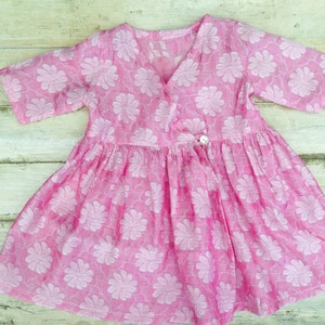 SEWING PATTERN, Girls Wrap Dress, Seven Sizes, Two Sleeve Options, Easy ...