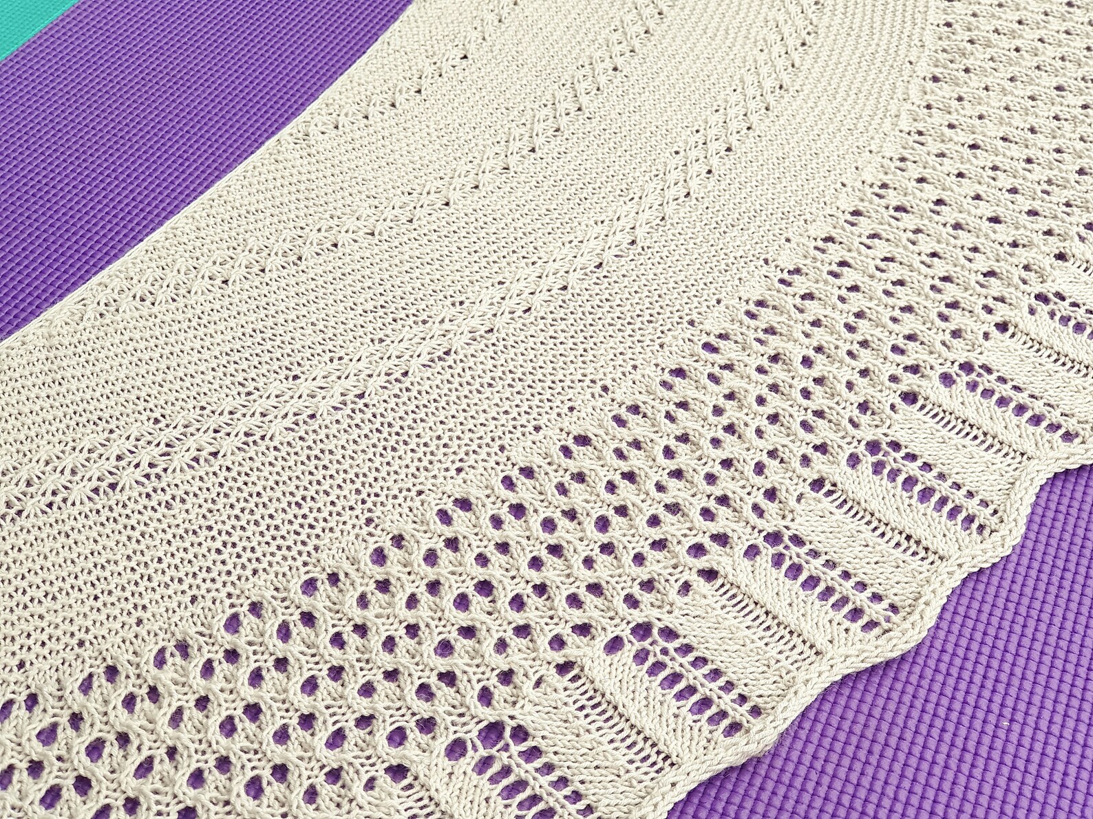 KNITTING PATTERN in Your Eyes Shawl Eyelet Lace Shawl | Etsy