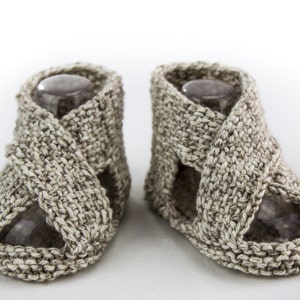 KNITTING PATTERN, Baby Boy Sandal Pattern, Cross Over Sandal Pattern ...