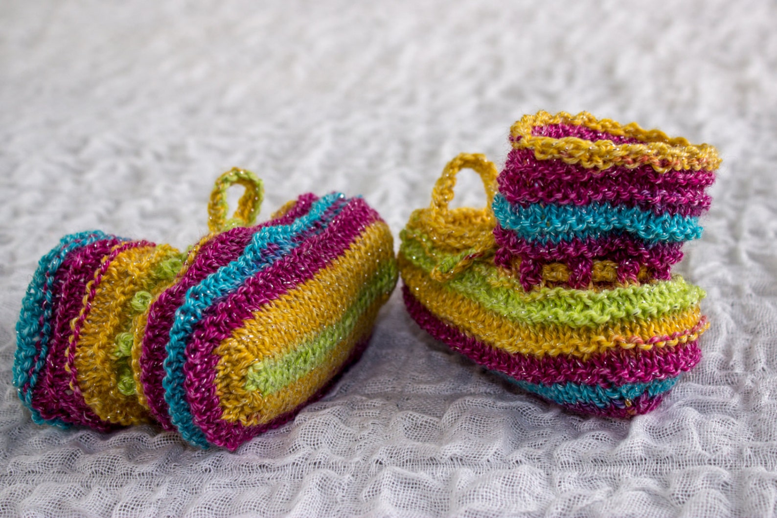 KNITTING PATTERN Baby Booties Cute Booties Tied Baby | Etsy