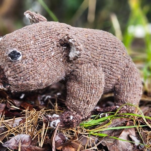 KNITTING PATTERN, Soft Toy, Wombat, Australian Animal, Knitted Wombat ...
