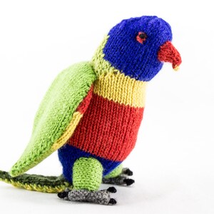 KNITTING PATTERN, PDF, Soft Toy Knitting Pattern, Rainbow Lorikeet ...