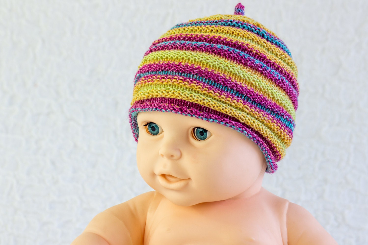 Baby Beanie Knitting Pattern: Horizontal Rib Hat (PDF) - Etsy