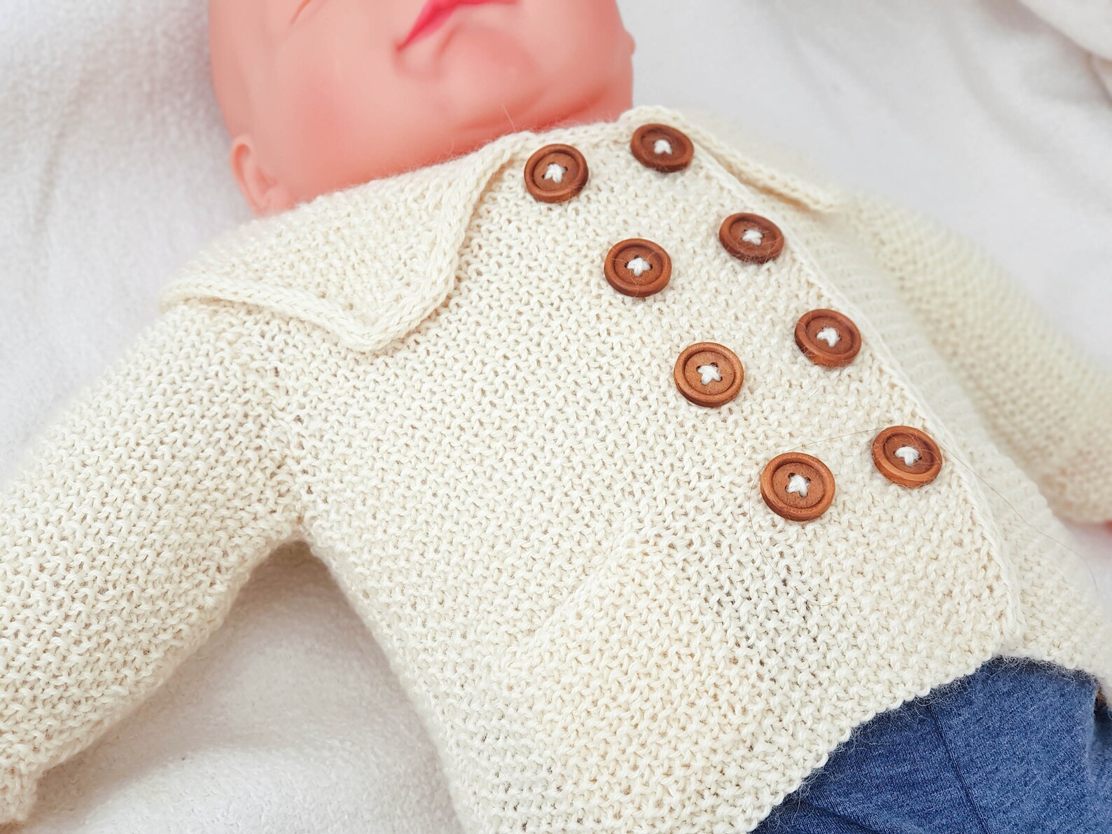 KNITTING PATTERN Baby Jacket Benjamin Jacket Seed Stitch | Etsy