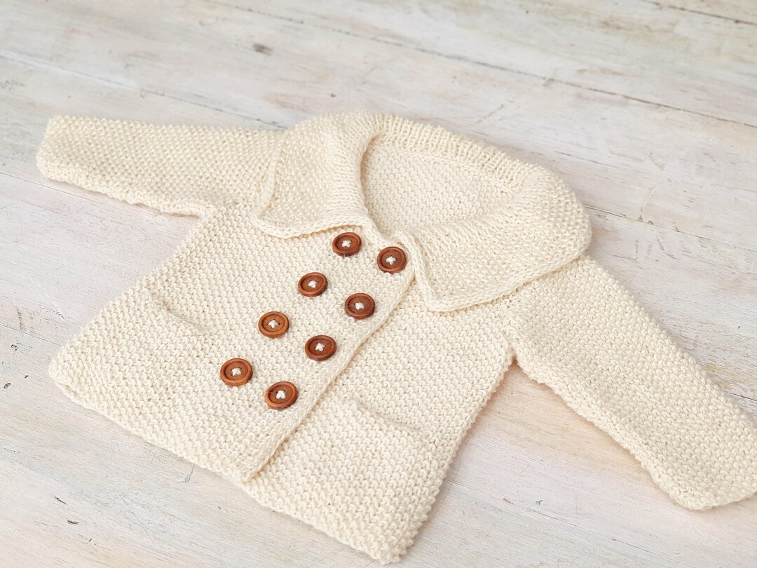 KNITTING PATTERN, Baby Jacket, Benjamin Jacket, Seed Stitch Jacket ...